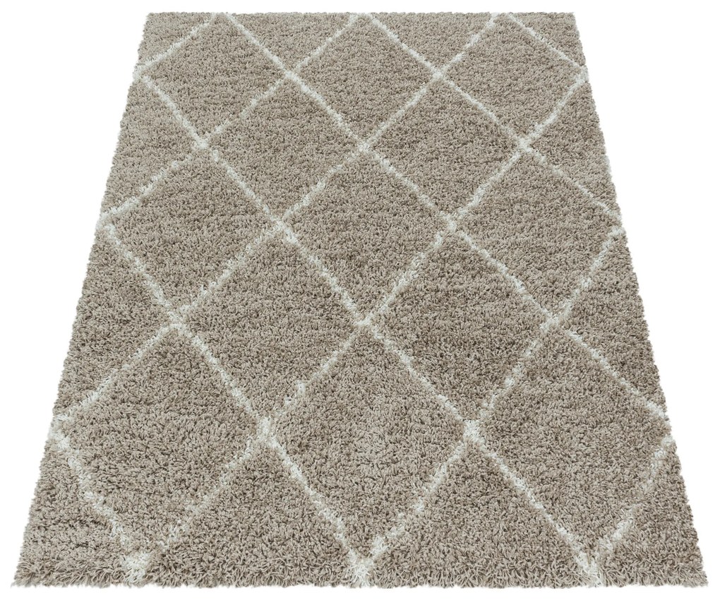 Ayyildiz Kusový koberec ALVOR 3401, Béžová Rozměr koberce: 60 x 110 cm