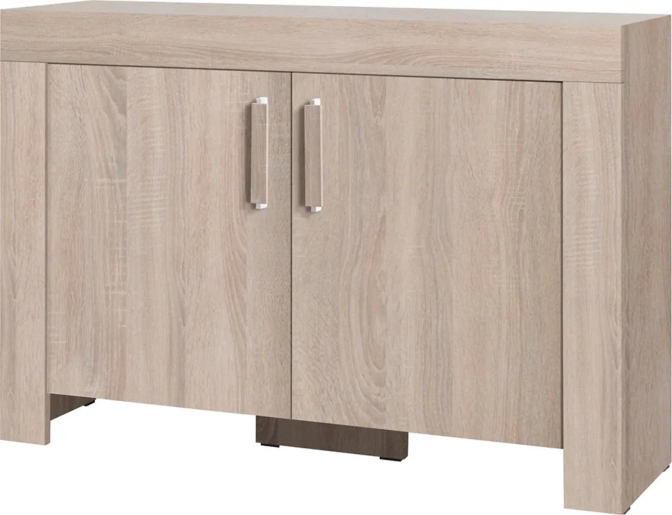 CEZAR s | komoda 12 s policí | 120 cm | sonoma