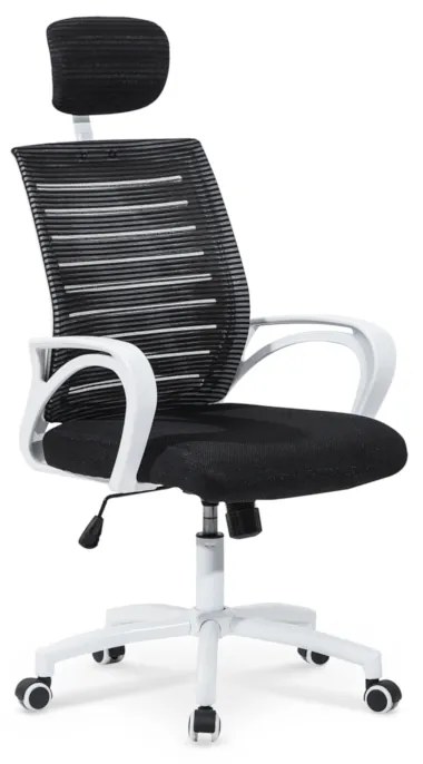 Kancelářská židle SOCKET, 61x110-118x68, bílá/černá