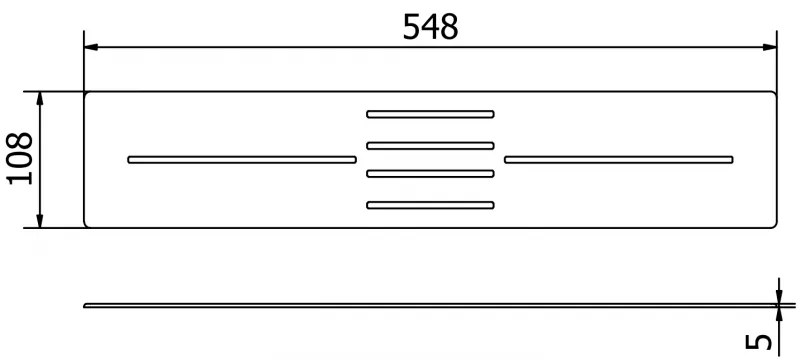 Mexen Toro, krytka sifonu pro sprchovou vaničku Toro (100-120 cm), zlatá lesklá, 43910050