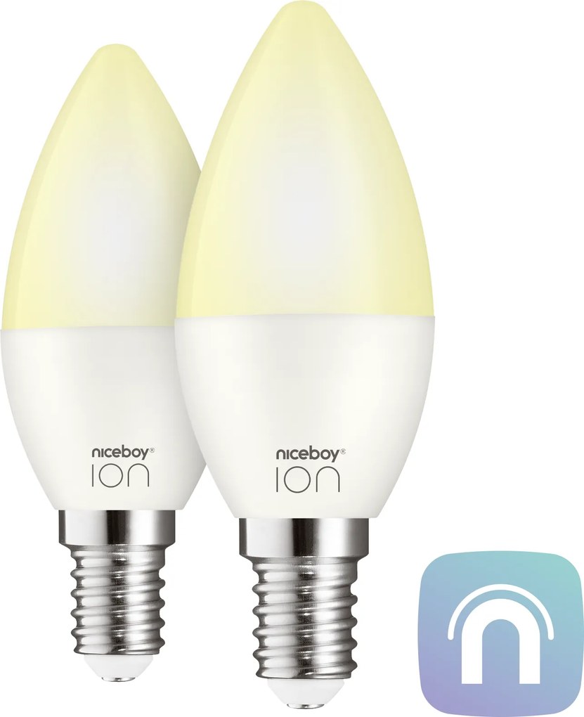 Žárovky Niceboy ION SmartBulb AMBIENT 5,5,W, E14, 2 ks