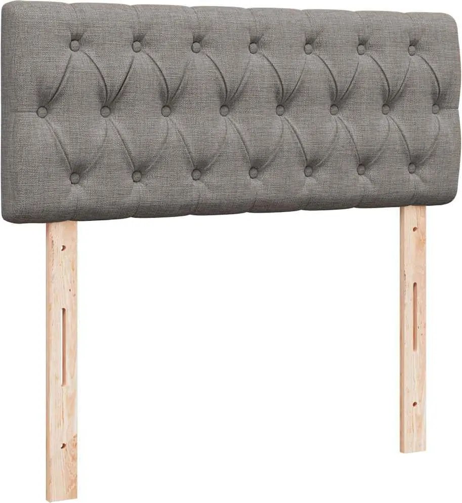 Box spring postel s matrací taupe 120x200 cm textil 3287434