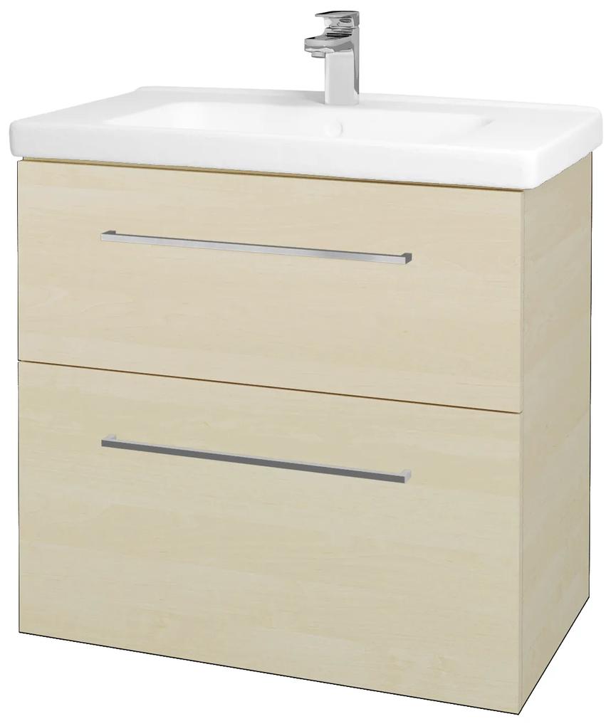 Dřevojas Koupelnová skříň BIG INN SZZ2 80 Varianta: N01 Bílá lesk / Úchytka T01 / D02 Bříza