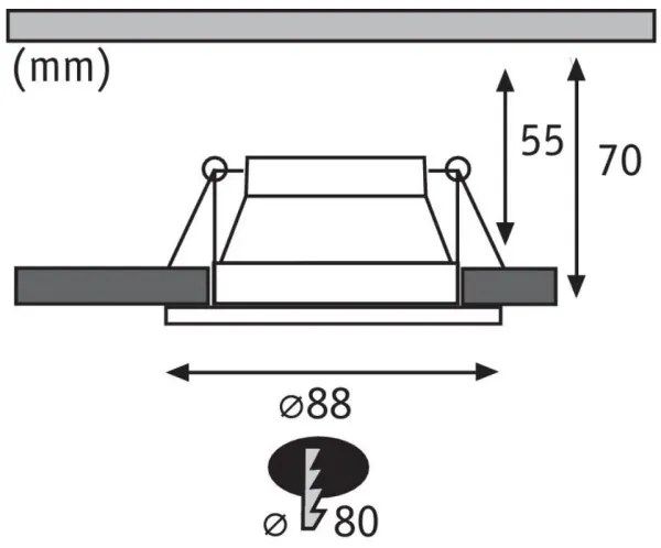 Paulmann 93403 - LED/6,5W IP44 Stmívatelné koupelnové svítidlo COLE 230V