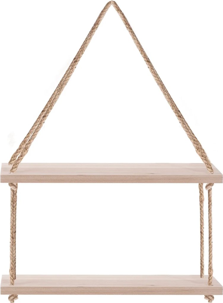 Tutumi Tutumi, závěsná police 36x60x15 cm JZWJ05, přírodní dřevo, HOM-02807
