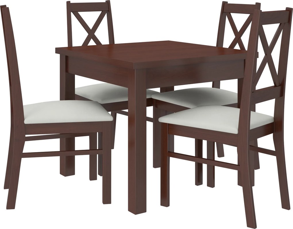 ADRK Furniture Sada stolu s židlemi RODOS 38 SET-ROD-38-DW-B061