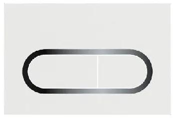 Ravak Chrome - Ovládací tlačítko WC, chrom/bílá X01455