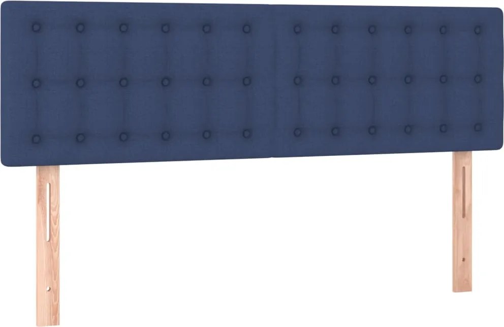 Box spring postel s matrací modrá 140x190 cm textil 3140935