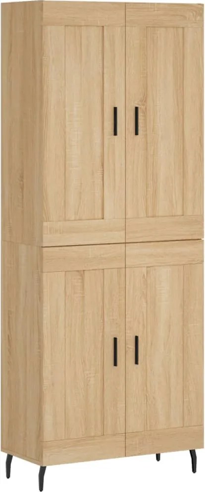 Skříň highboard dub sonoma 69,5 x 34 x 180 cm kompozitní dřevo 3199700