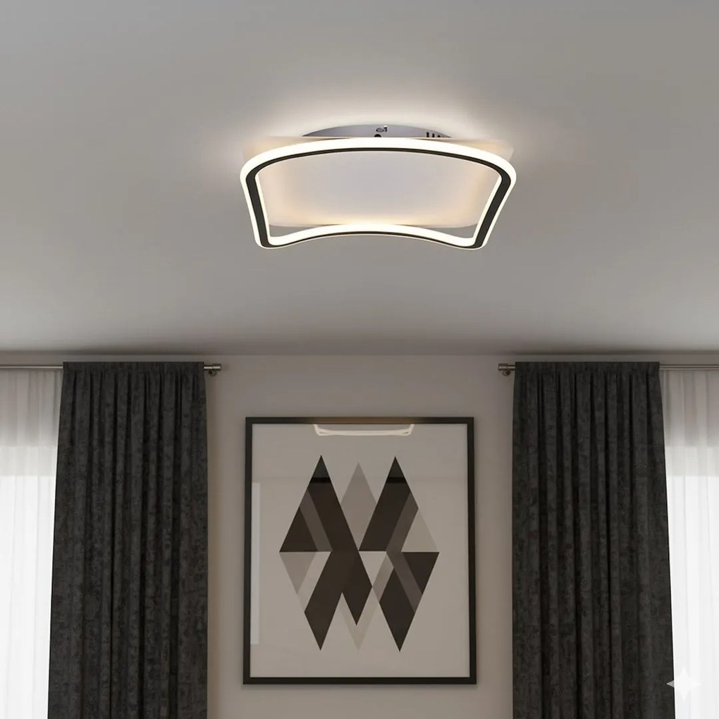 Stropní LED svítidlo Cali Square, 1x LED 30w, 4000k, b