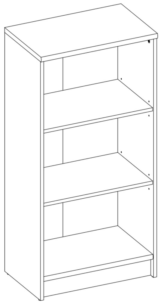 Sconto Regál/knihovna OPTIMUS dub sonoma
