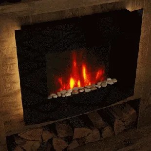 HOMCOM Elektrokamin Krb Krbová kamna Elektrický nástěnný krb 65 x 11,4 x 52 cm