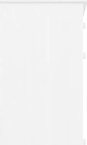 vidaXL Botník ALTA 77 x 35 x 96 cm masivní borové dřevo [353924] Barva: Bílá