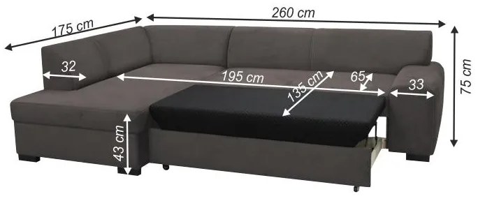 Sedací souprava rozkládací MINERVA NEW Tempo Kondela