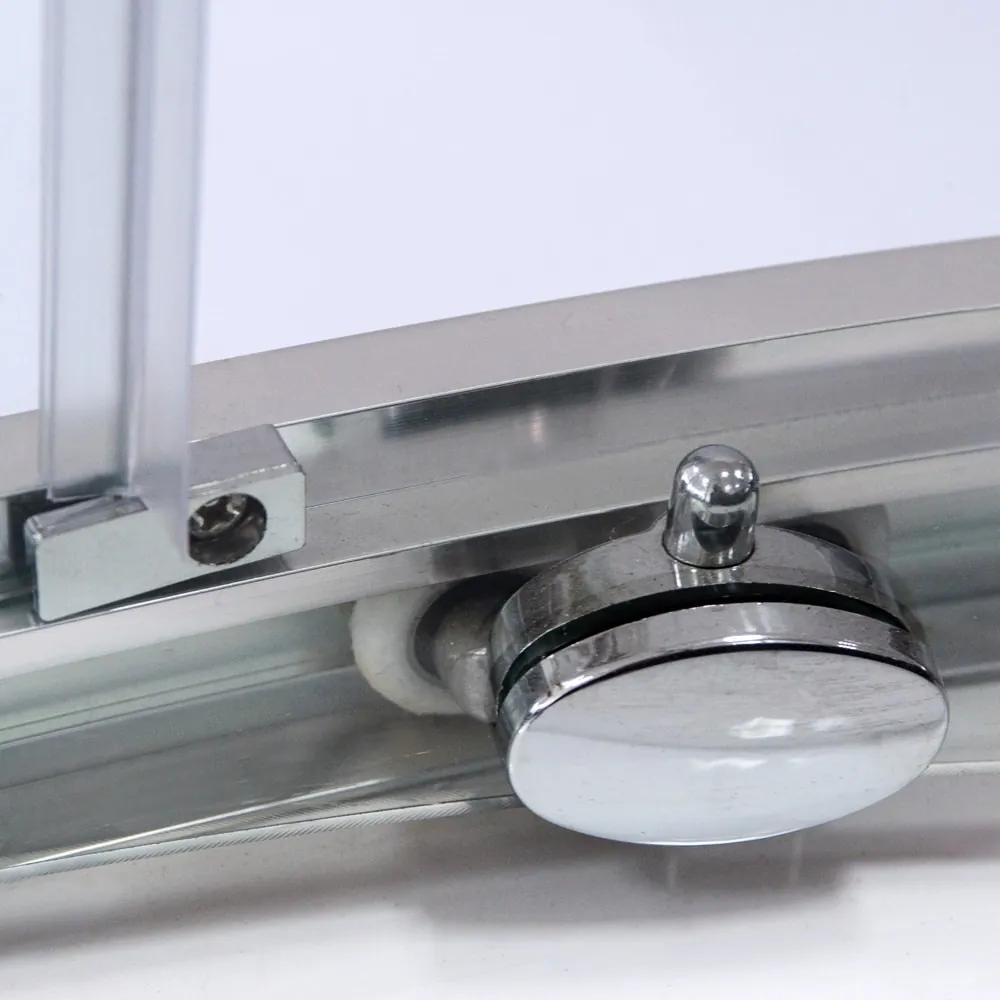Sprchové dveře posuvné LLD4 v kombinaci s pevnou stěnou LLB Viz technická specifikace Transparent+Intimglass Brillant LLD4/1400+LLB/900 1400 900 LLD4/1400_LLB/900_br_tr+ig