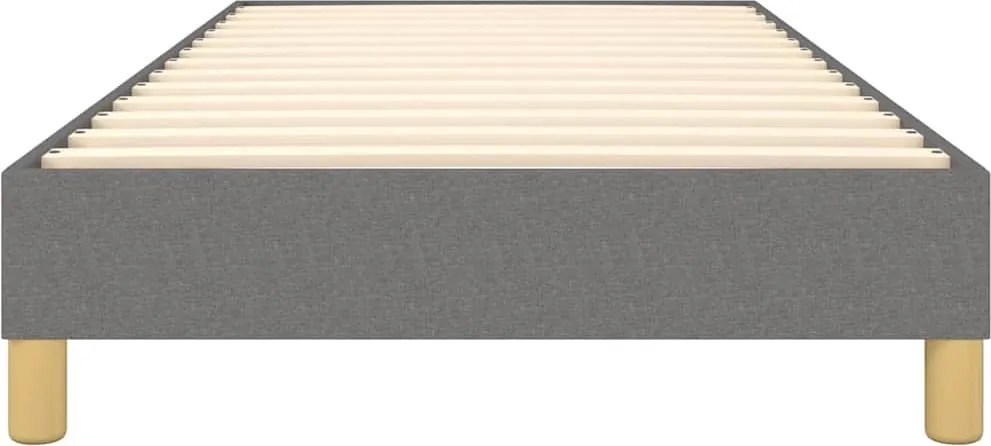 Rám postele s boxspringem tmavě šedý 90 x 200 cm textil 3120583