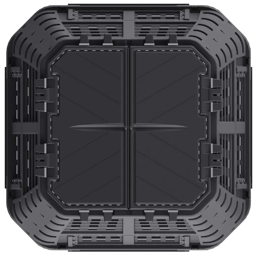 vidaXL Marketos Zahradní kompostér černý 93,3 x 93,3 x 146 cm 1000 l