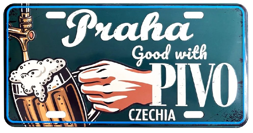 GiftyCity Plechová cedule Pivo