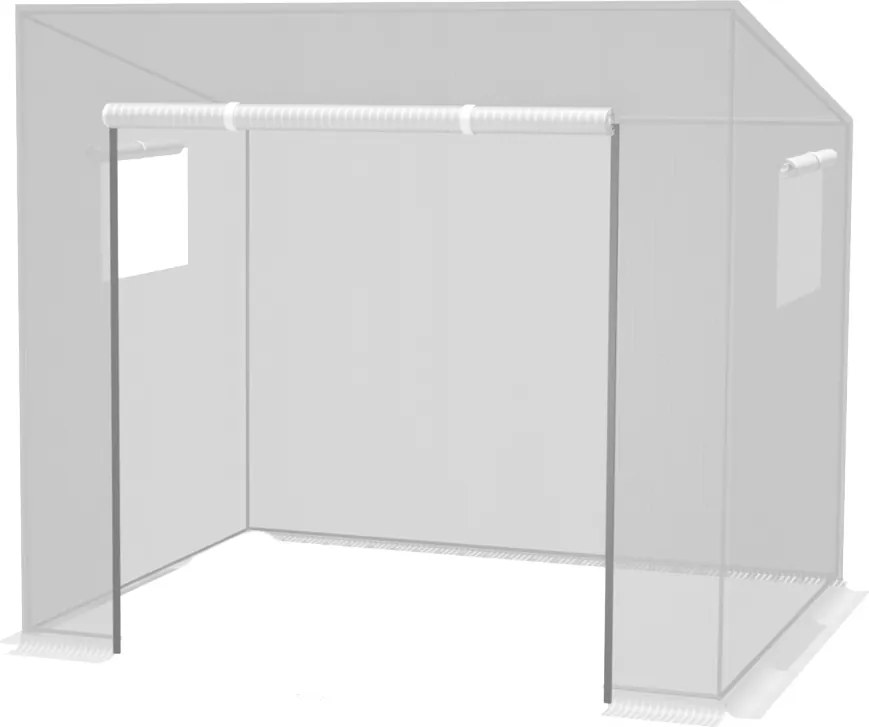 Zahradní fóliovník, 200x77cm, bílý | 1,6m2