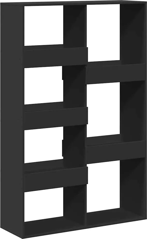 Dělicí stěna černá 100 x 33 x 155,5 cm kompozitní dřevo 3309565