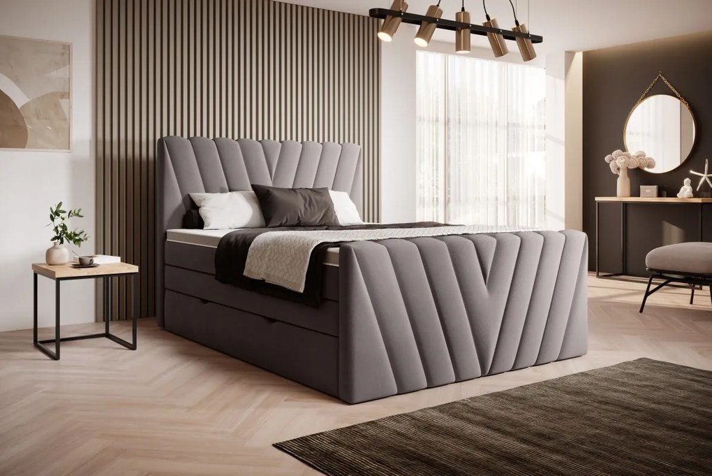 Dvojlůžko boxspring CANDICE - Savoi 07 - 180x200cm