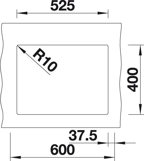 Granitový dřez Blanco SUBLINE 340/160 U kávová dřez vpravo 520419