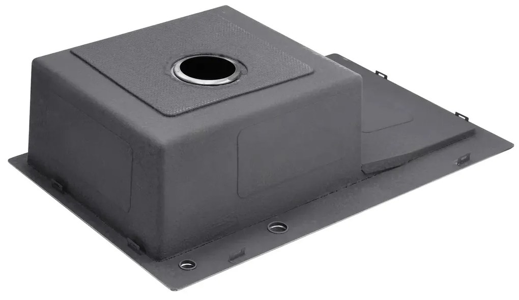 Erga HD, 1-komorový ocelový dřez 780x490x210 mm, levý, ocelová, ERG-MLS-HD7849L