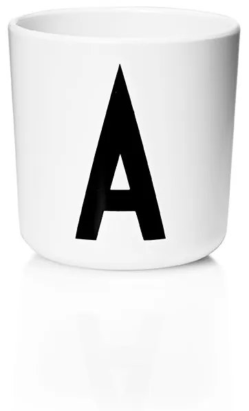 DESIGN LETTERS Dětský hrnek Ecozen Letters 200 ml J, bílá barva, plast