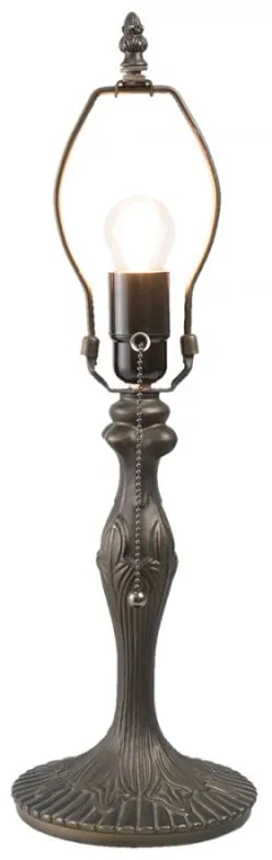 Základna ke stolní lampě Tiffany hnědá – 15x42 cm