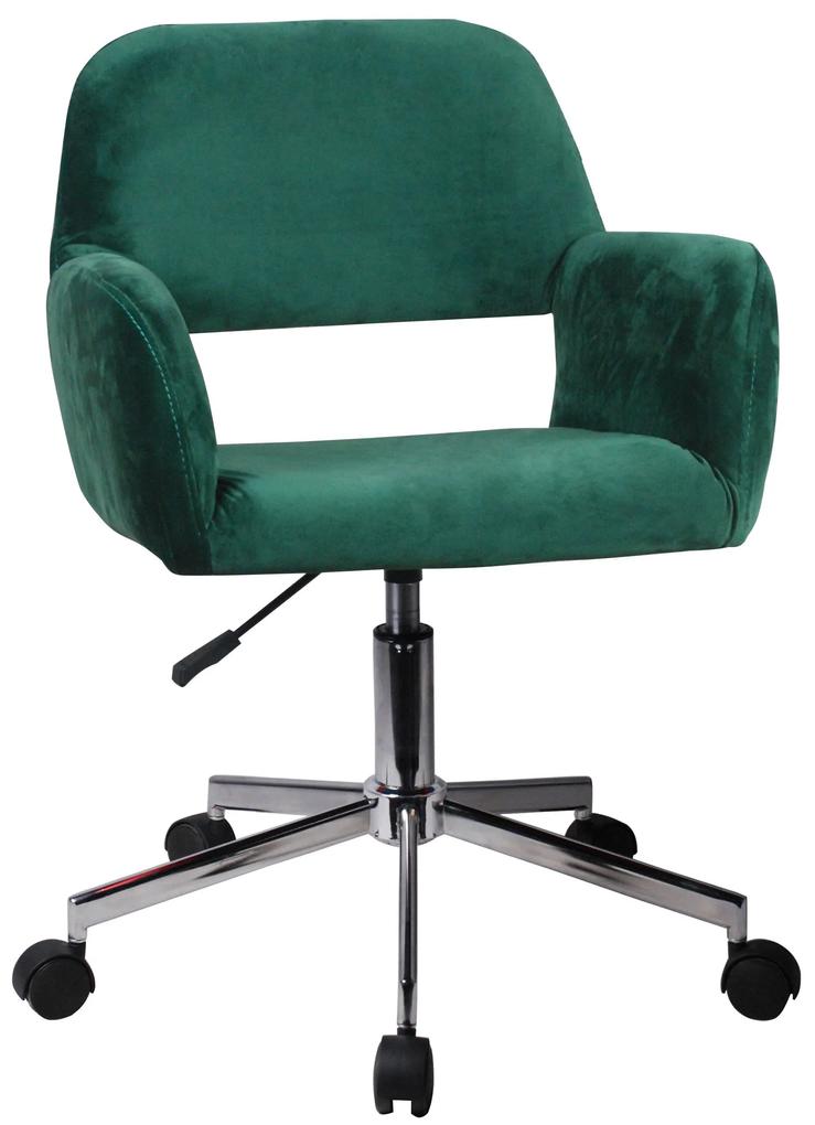 Kancelářská židle Odalis (tmavě zelená). 1069470