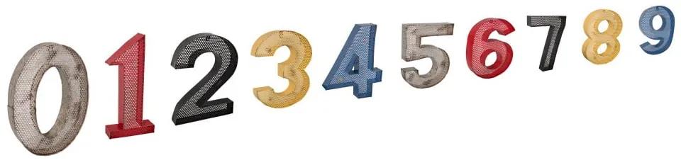 Sada 10 dekorativních kovových čísel Antic Line Serie De Numeros