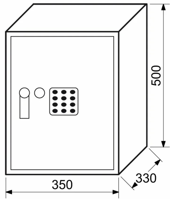 RICHTER CZECH Ocelový sejf RS.50.EDK