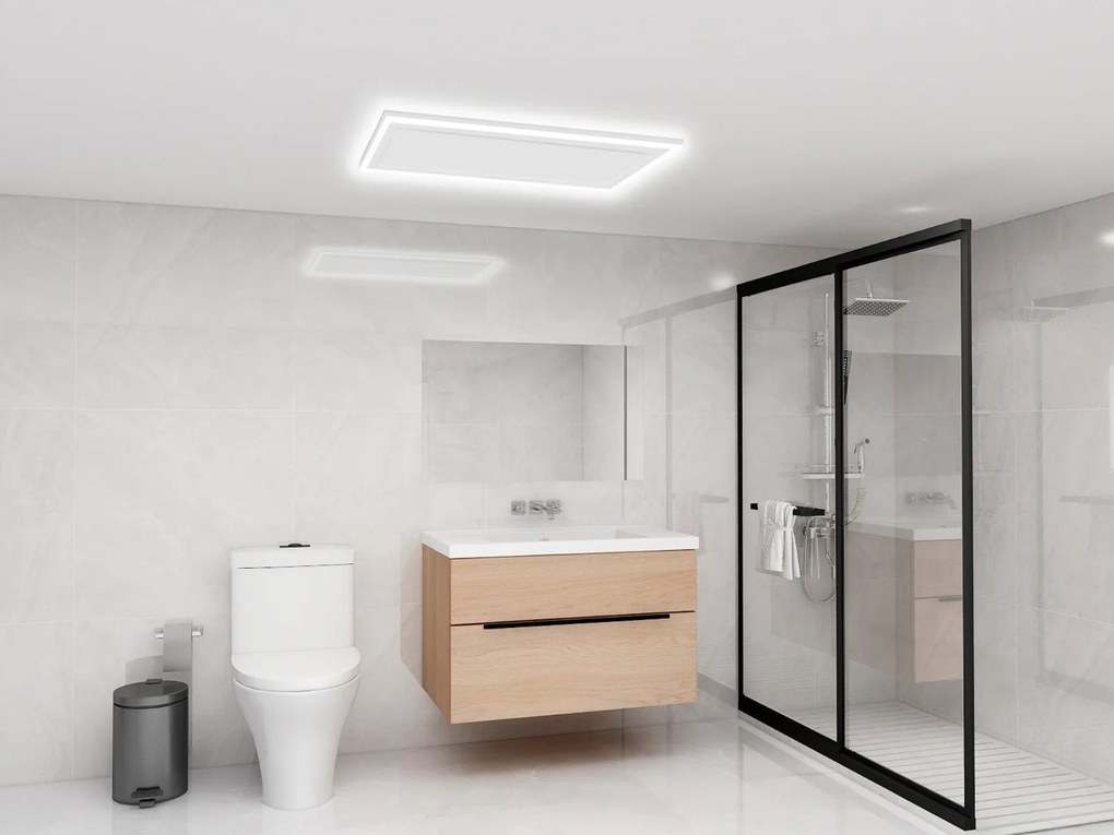 Stropní Infrapanel CEILING LED 370W | Výhřevnost 6.5 m2 | 65x63 cm | LED světlo | Bezdrátový termostat