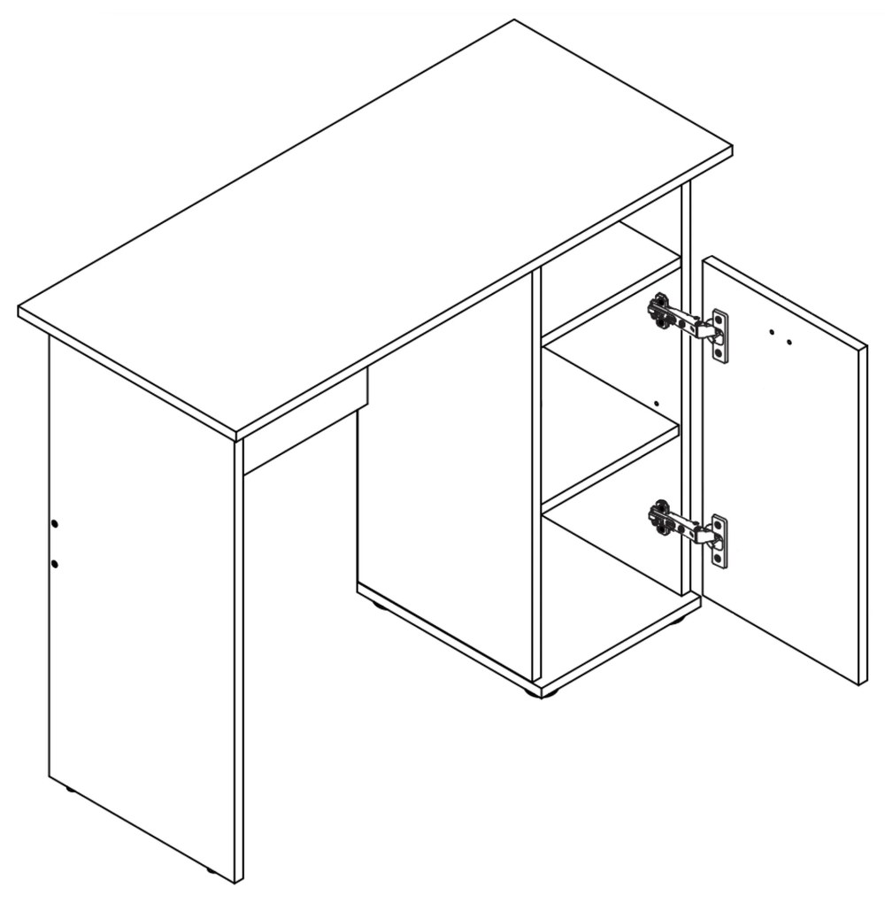 Sconto Psací stůl ALEX bílá