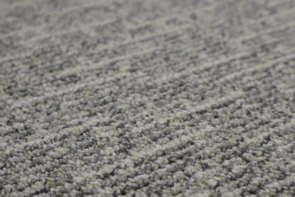Vopi koberce Kusový koberec Alassio šedobéžový čtverec - 400x400 cm