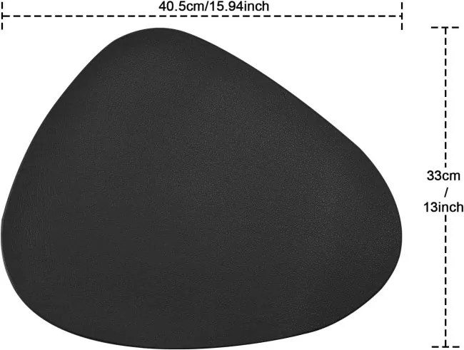 Podložka pod talíř a šálek TRIVAL BLACK (8 ks)