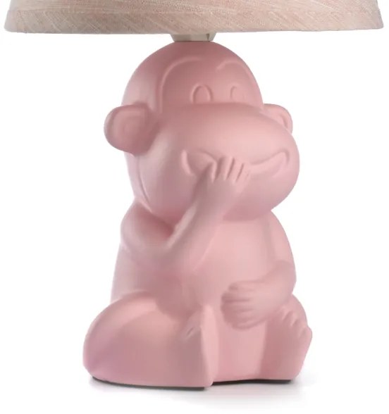 ONLI - Stolní lampa MONKEY 1xE14/6W/230V růžová