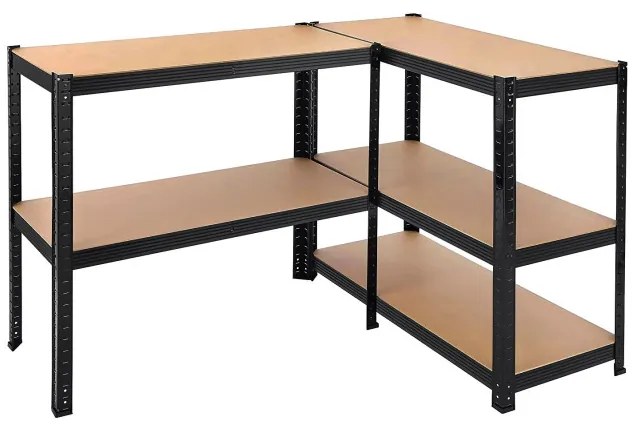 Regál 180x90x40 cm černý