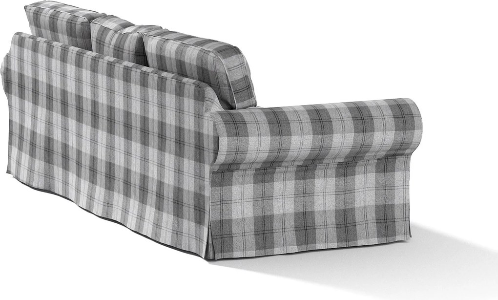 Potah na pohovku IKEA Ektorp 3-místná rozkládací, NOVÝ MODEL 2013 barva šedá látka pletený vzor, vzorované