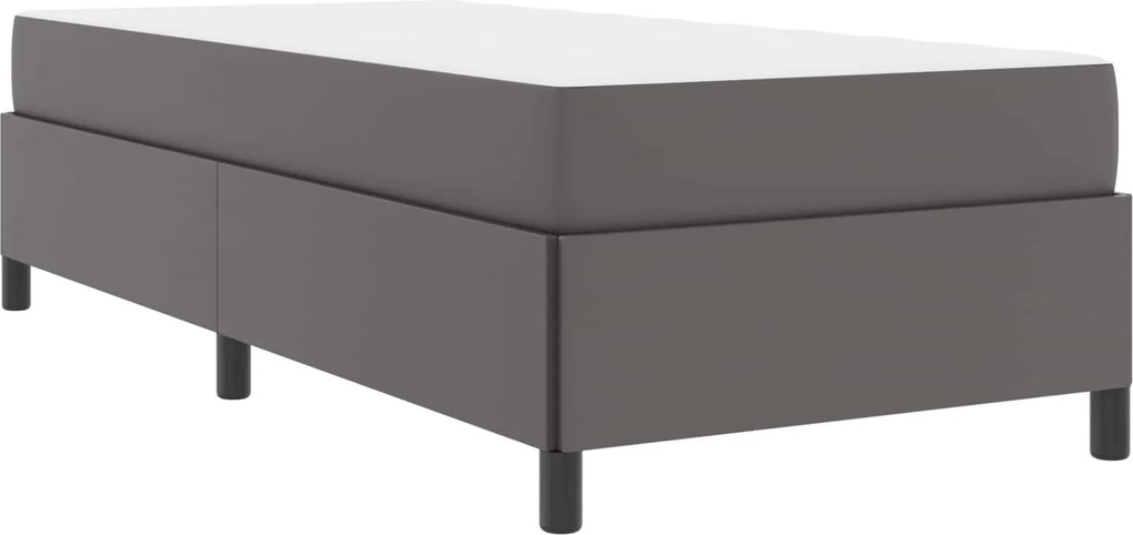 Rám postele s matrací Šedá 90 x 190 cm textil 3398977