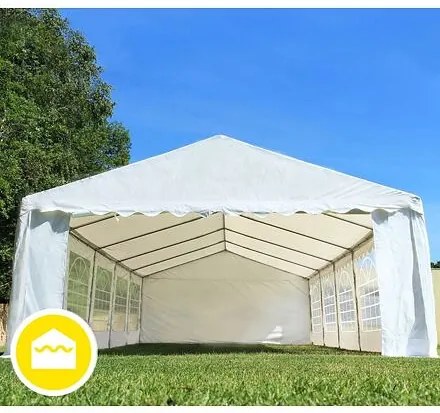 Party stan 5x8m PVC Standard Barva: Zeleno-bílá