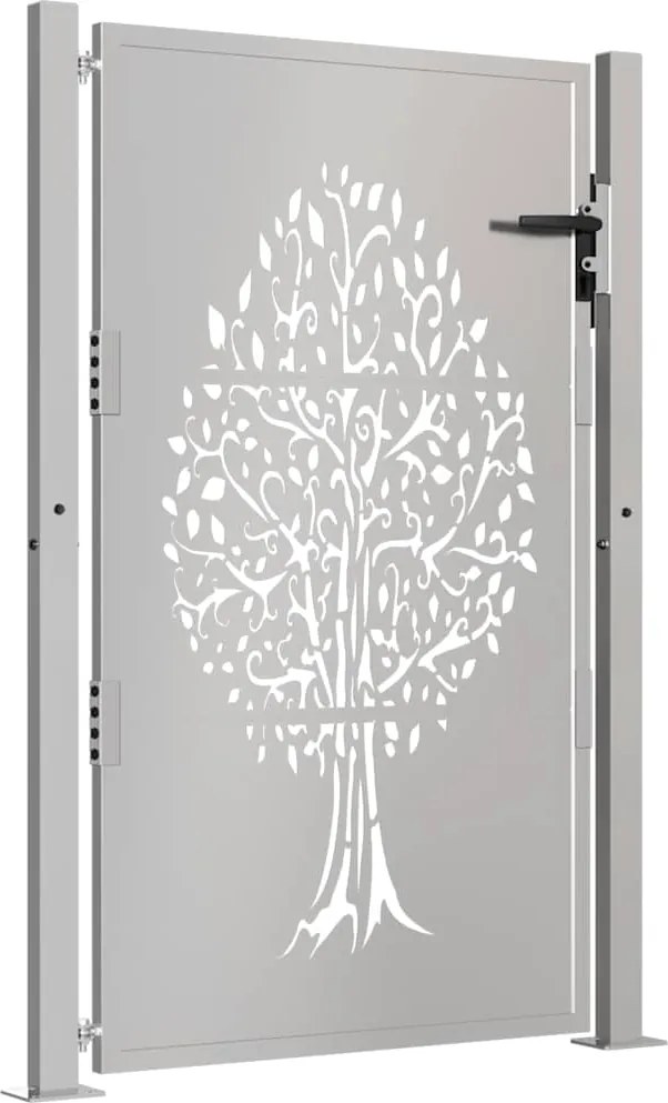 Zahradní branka 100 x 125 cm z cortenové oceli, design stromu 153162