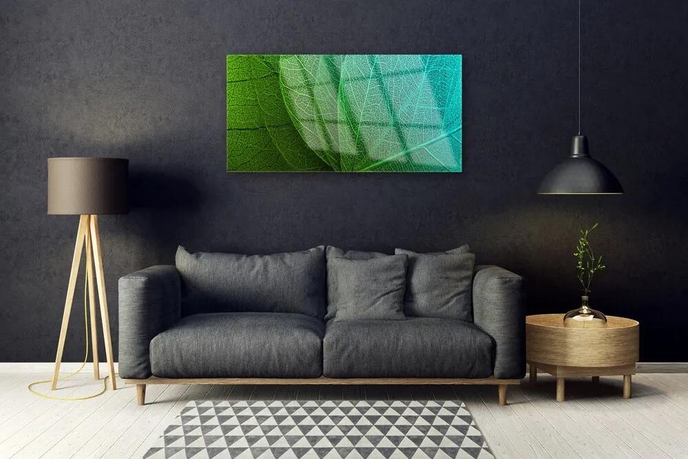 Obraz na skle Abstrakce Listy Rostlina 100x50 cm
