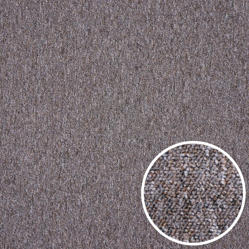 Condor Carpets, Metrážový koberec Classica 192, zátěžový, na míru, šíře 4m,5m, hnědá, ab (mřížka), chodba / předsíň