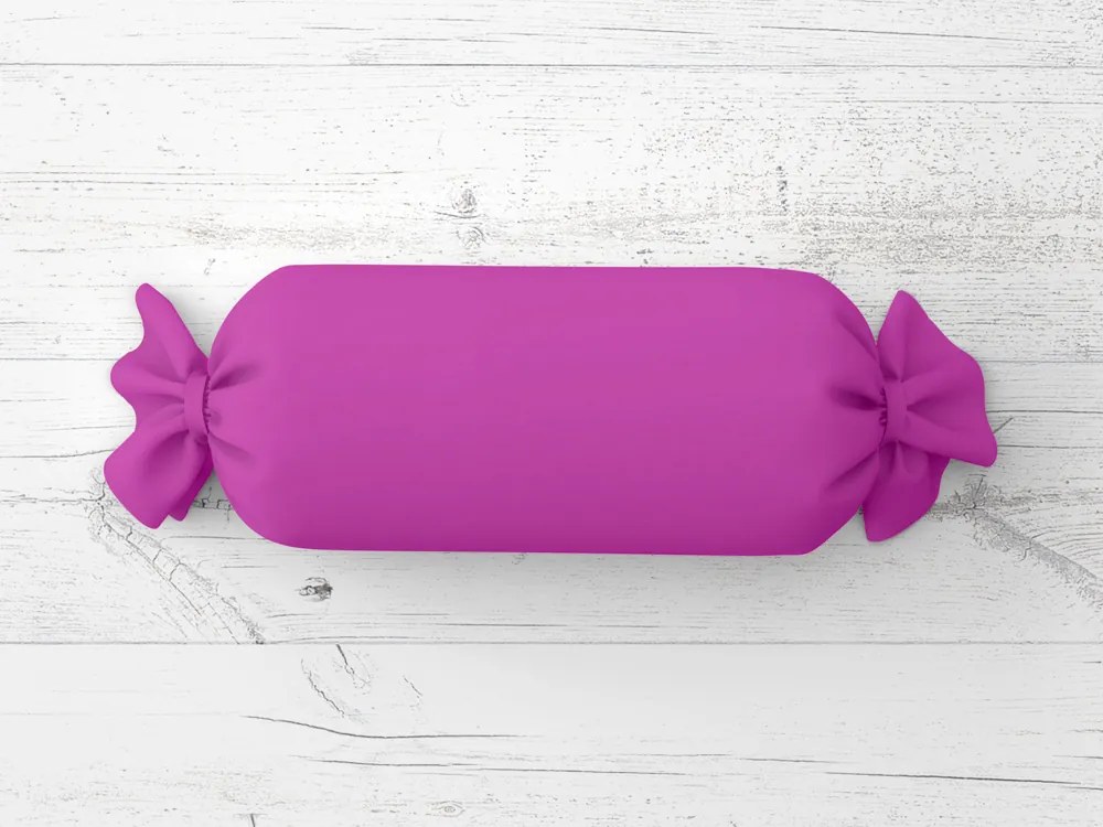 Biante Polštář válec bonbon Rongo RG-028 Purpurový 15x80 cm