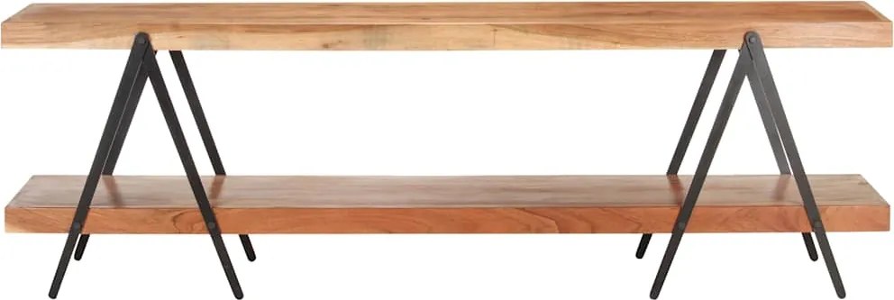 TV stolek 160 x 40 x 50 cm masivní akáciové dřevo 320500