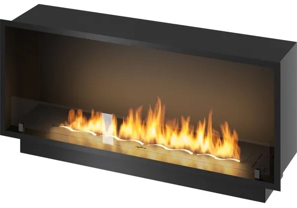 InFire - Vestavěný BIO krb 49,4x124,4 cm 6kW černá