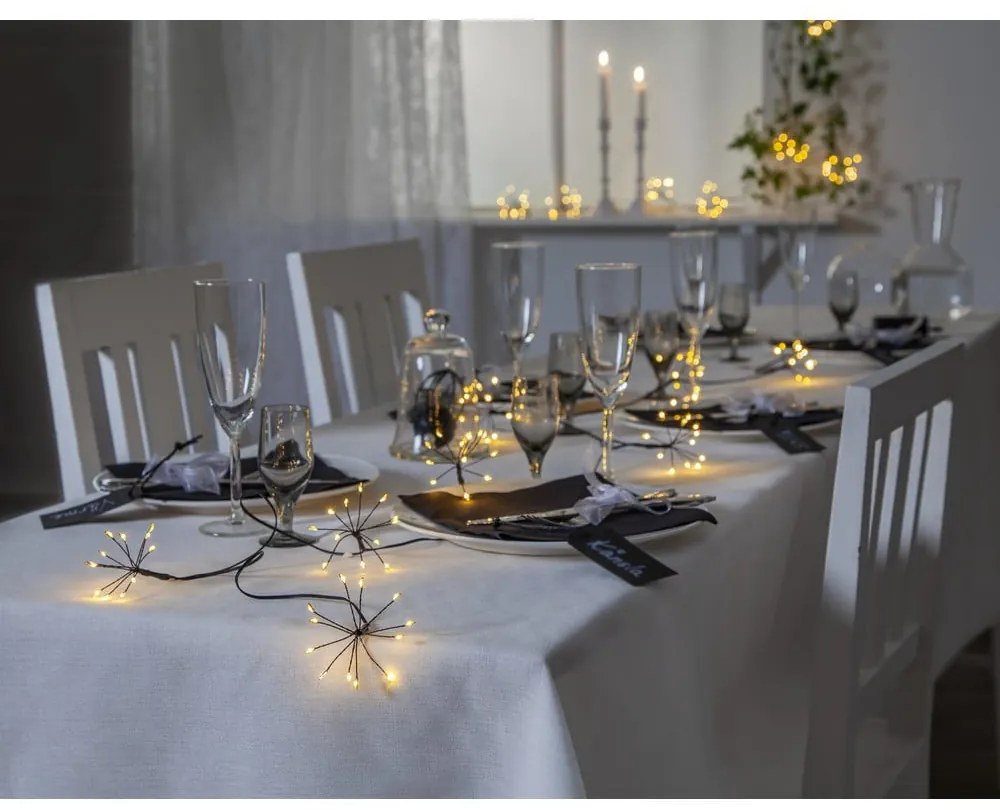 Světelný LED řetěz Star Trading Dew Drop Flower, délka 2,1 m
