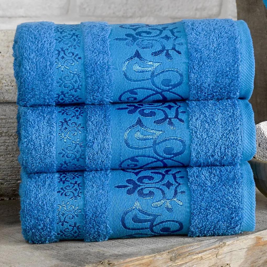 XPOSE ® Bambusový ručník CATANIA - tyrkysová 50x90 cm
