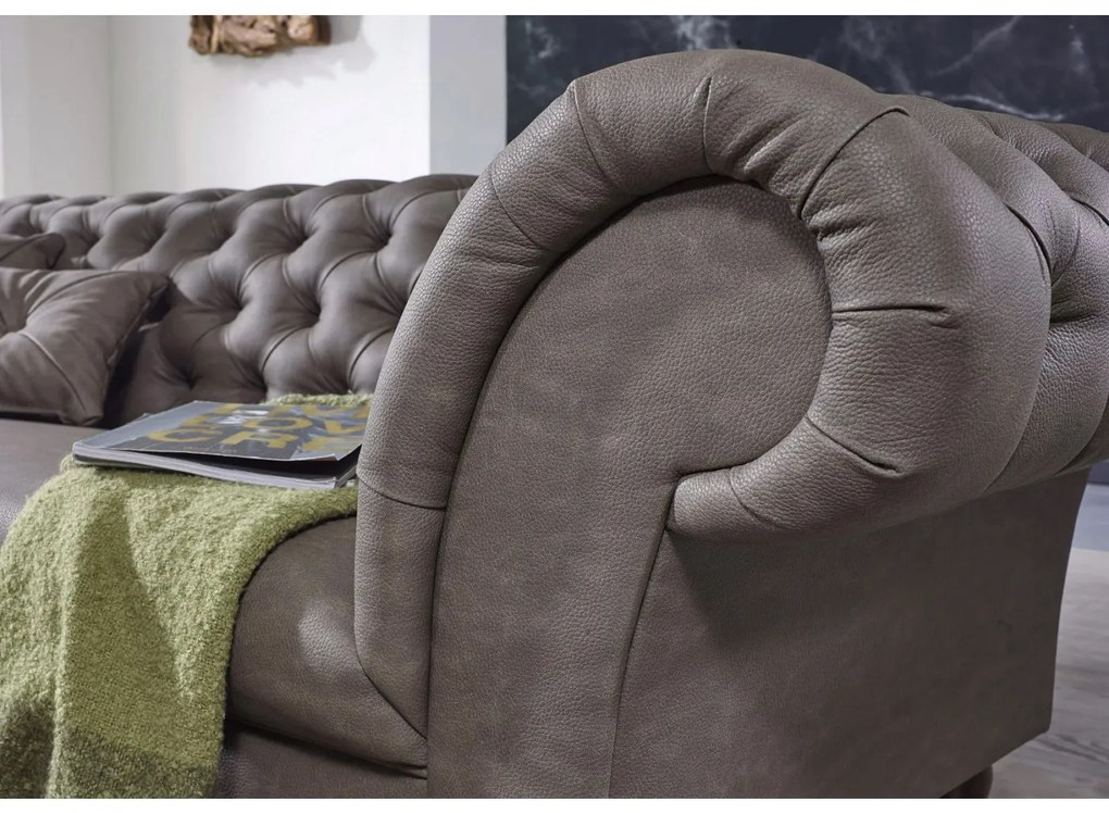 Askont Chesterfield Preston: Pohovka 3M brown grey